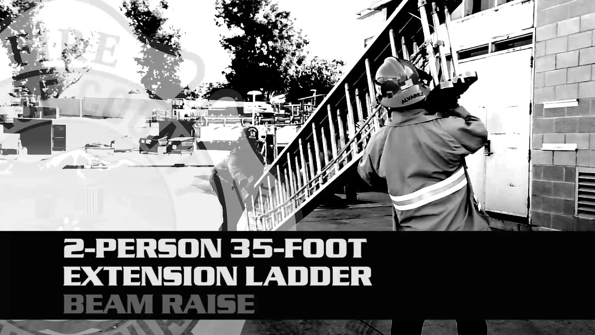 2-Person 35-Foot Extension Ladder - Beam Raise on Vimeo