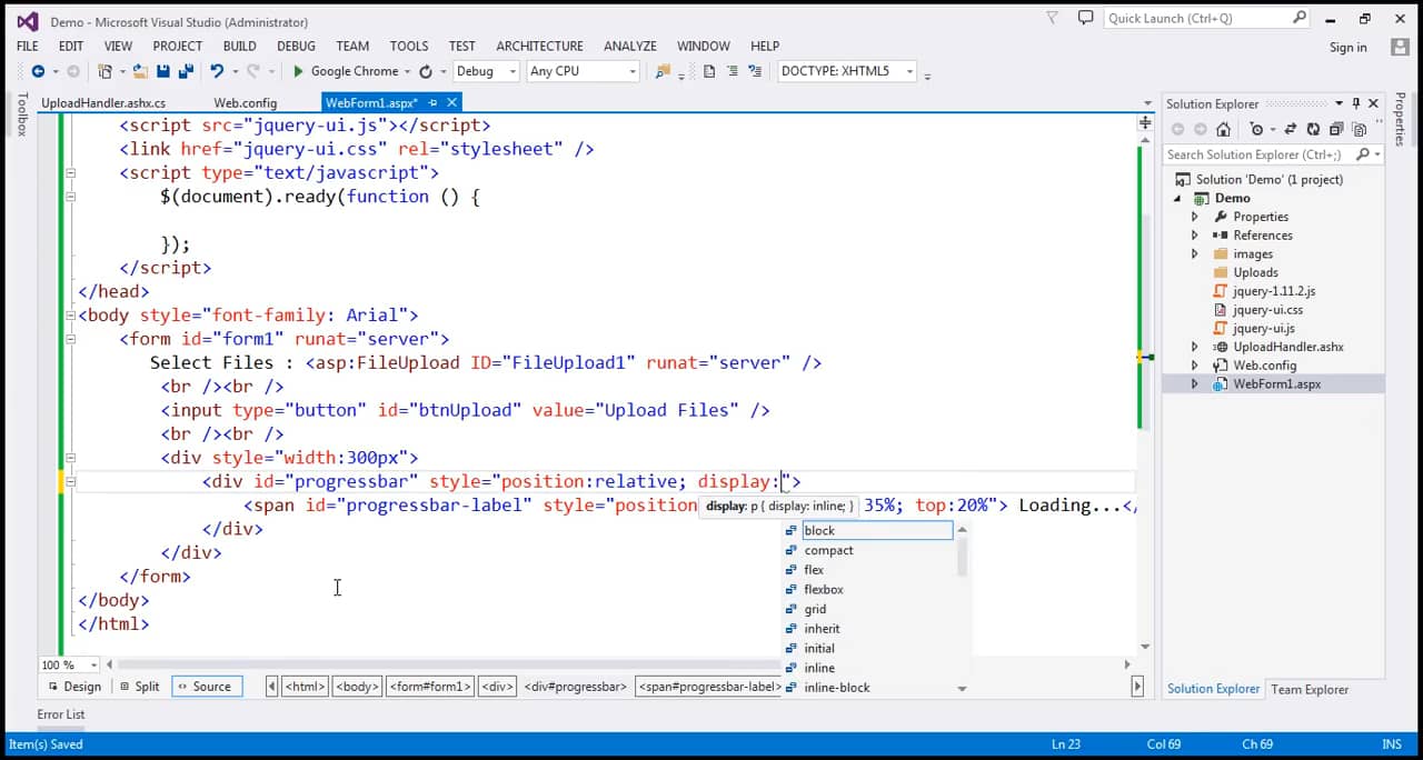 asp net multiple file upload with progress bar on Vimeo