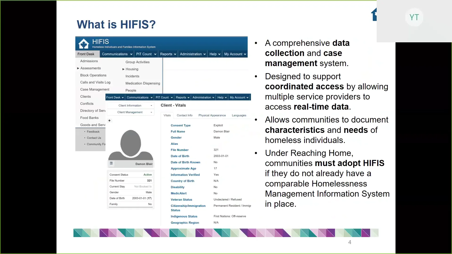 HIFIS 4 Webinar - Unique Identifier List - Webinaire dans le SISA 4 - Le Liste d'identificateurs ...