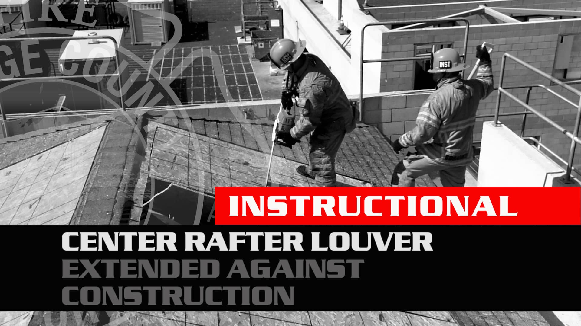 Center Rafter Louver Extended Against Construction - Instructional ...