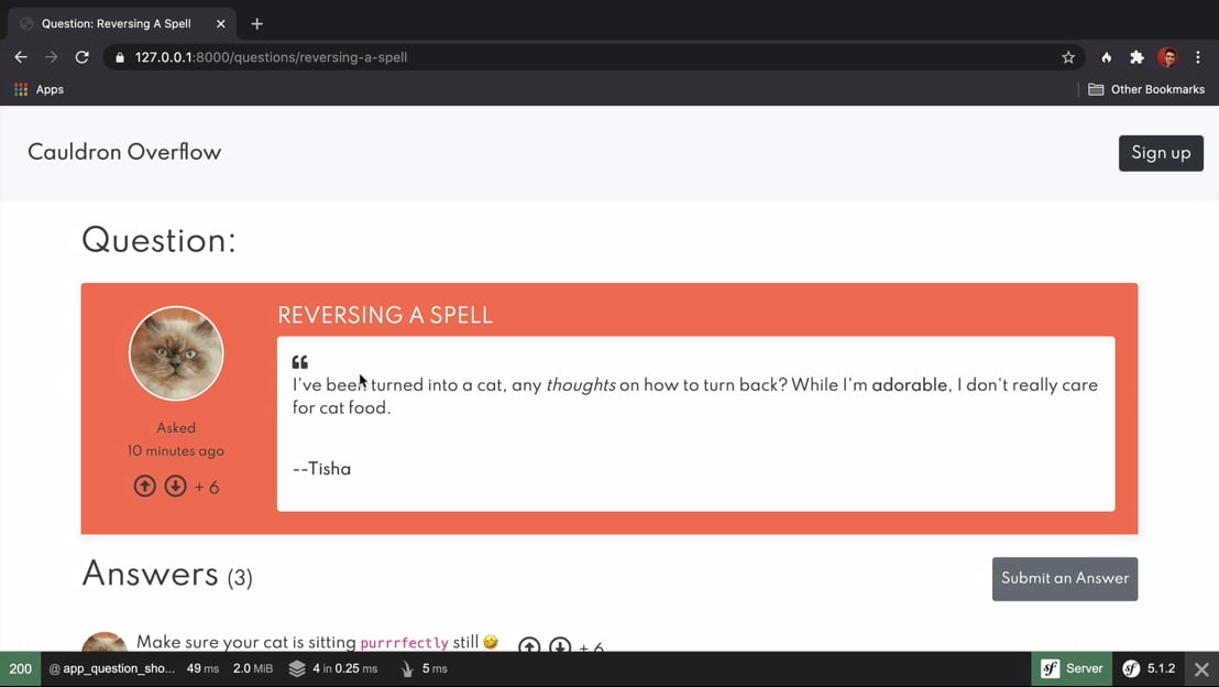 Entity Class > Doctrine, Symfony & the Database | SymfonyCasts Entity Class > Doctrine, Symfony & the Database | SymfonyCasts