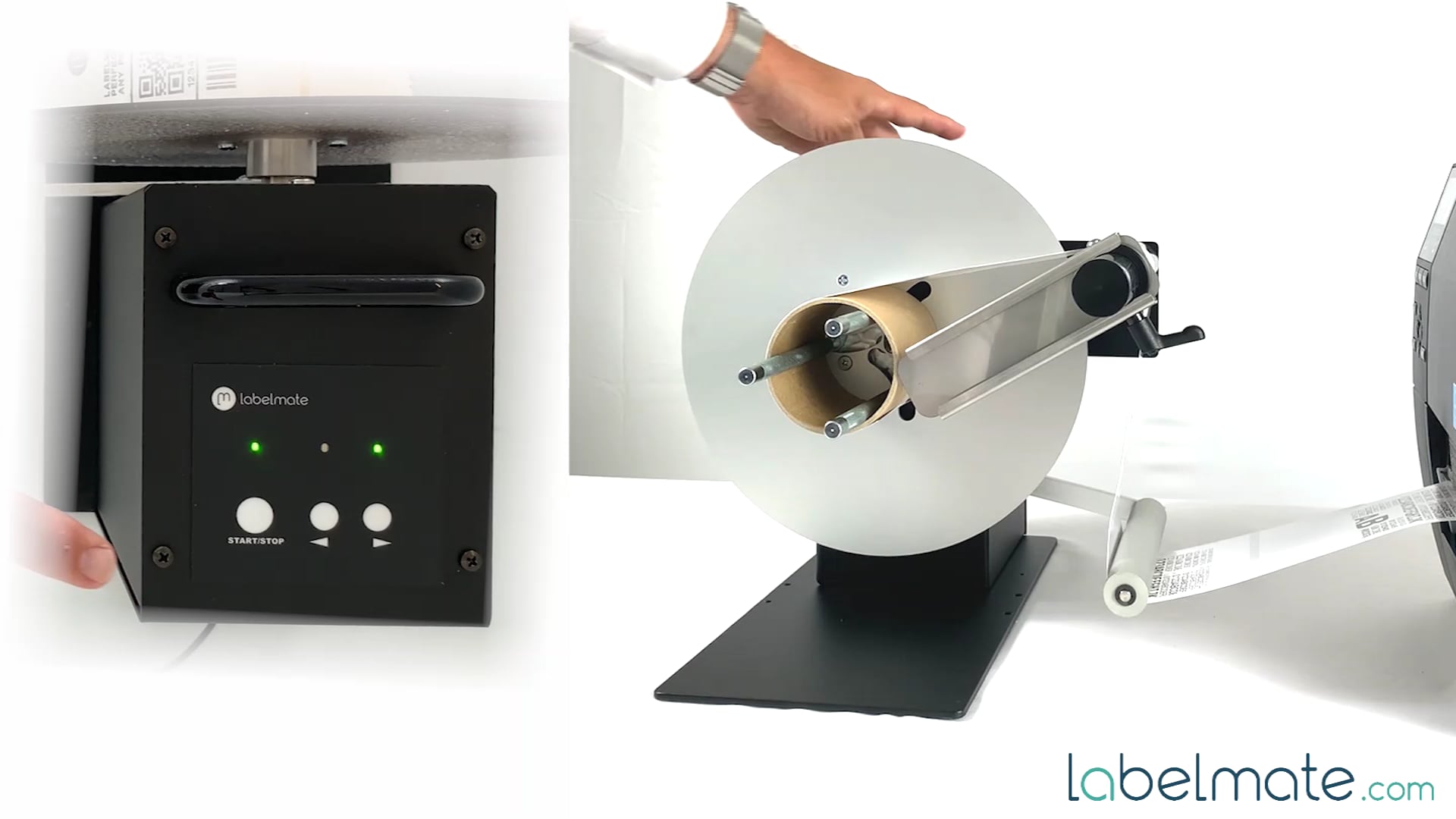 Label Rewinder/Unwinder | UNI-CAT | Labelmate on Vimeo