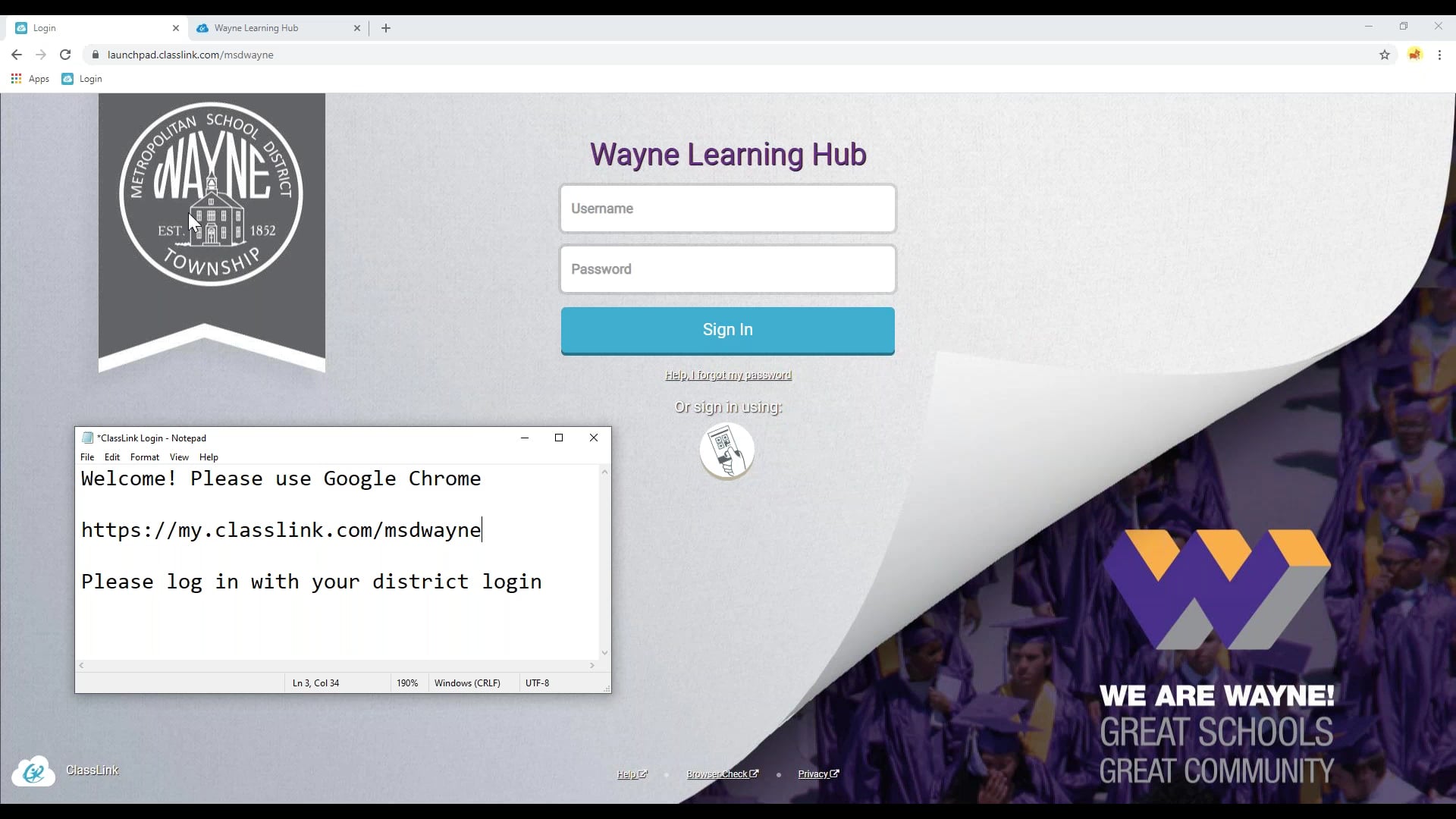 MSD of Wayne Township, IN - ClassLink Training (8) on Vimeo