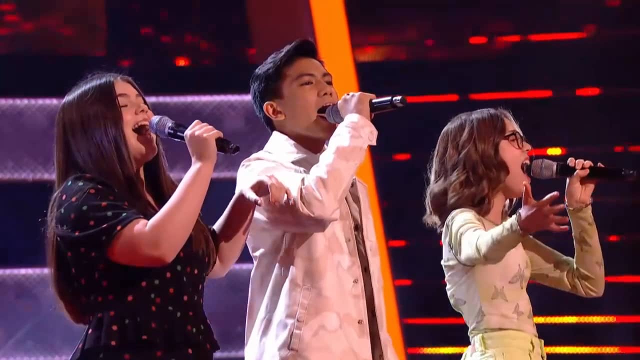 The Voice Kids UK - Daria Pando vs Gracie O'Brien vs Jarren Garcia ...
