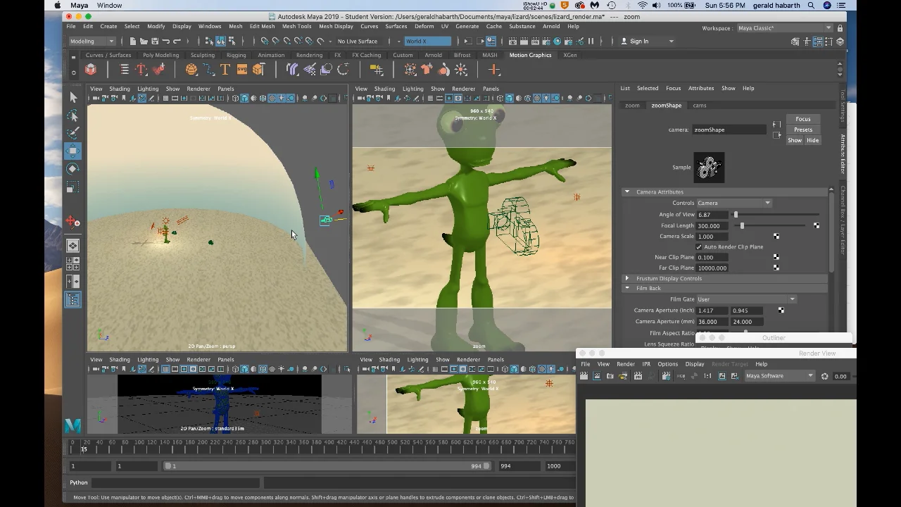 1. Model Render: scene_cams_zoom_wide_angle