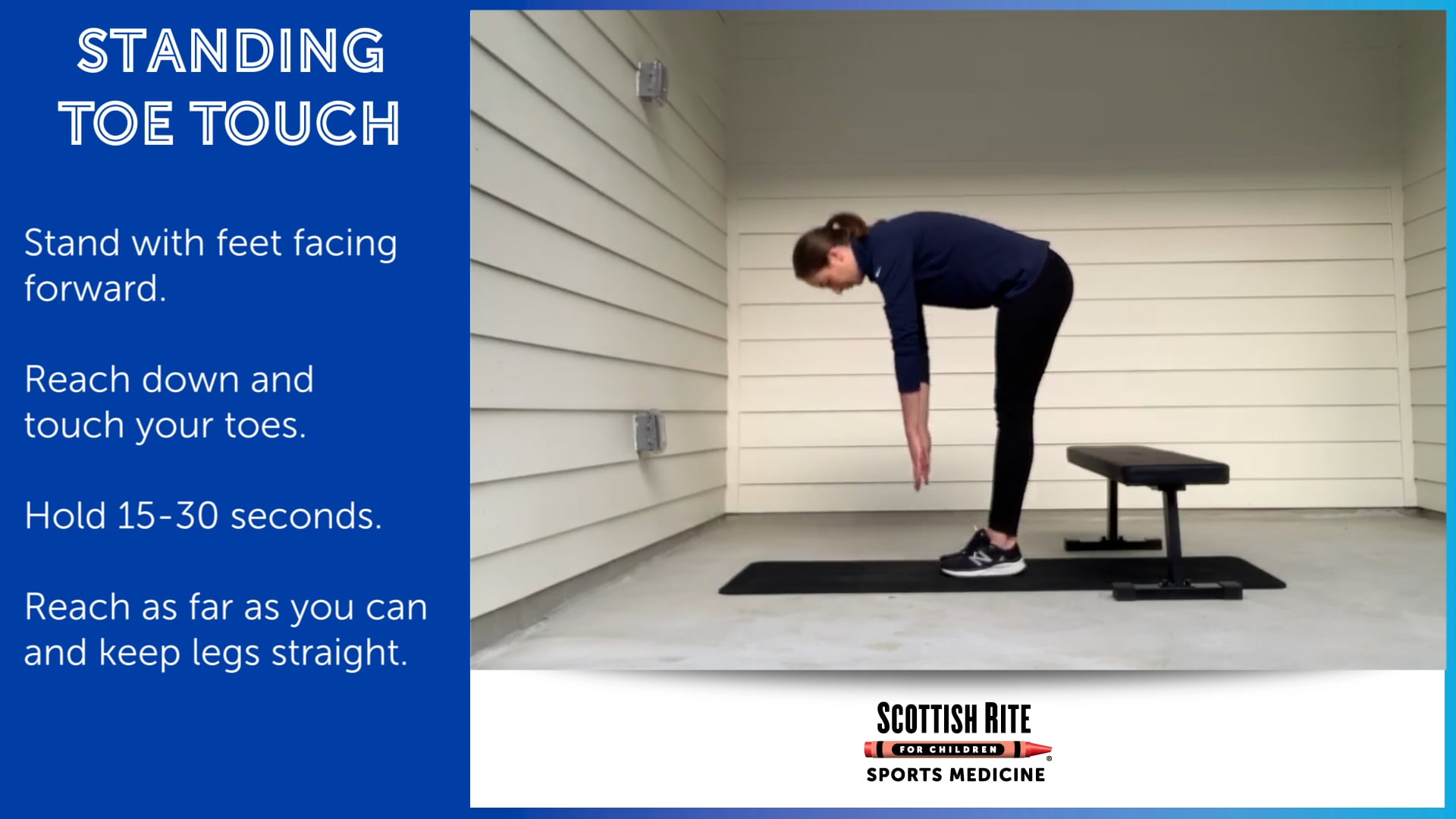 Toe Touch Stretch on Vimeo