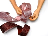Sandy Sparkles Wired Ribbon