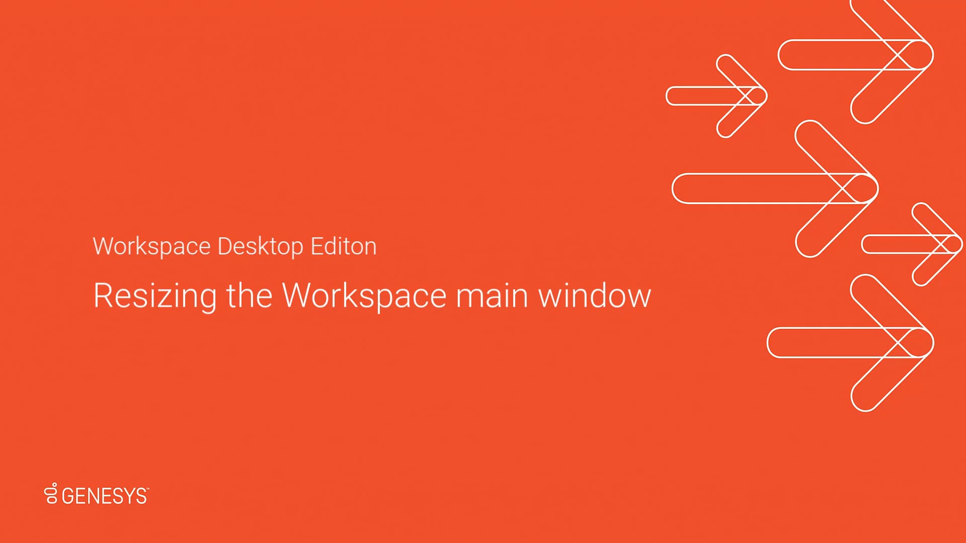 Workspace Desktop Edition: Resizing the Workspace main window on Vimeo
