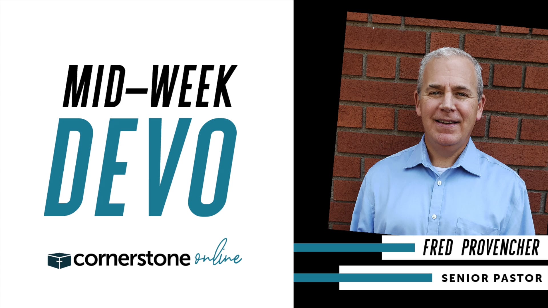 Weekly Devo / Staff Devotional / Fred Provencher on Vimeo