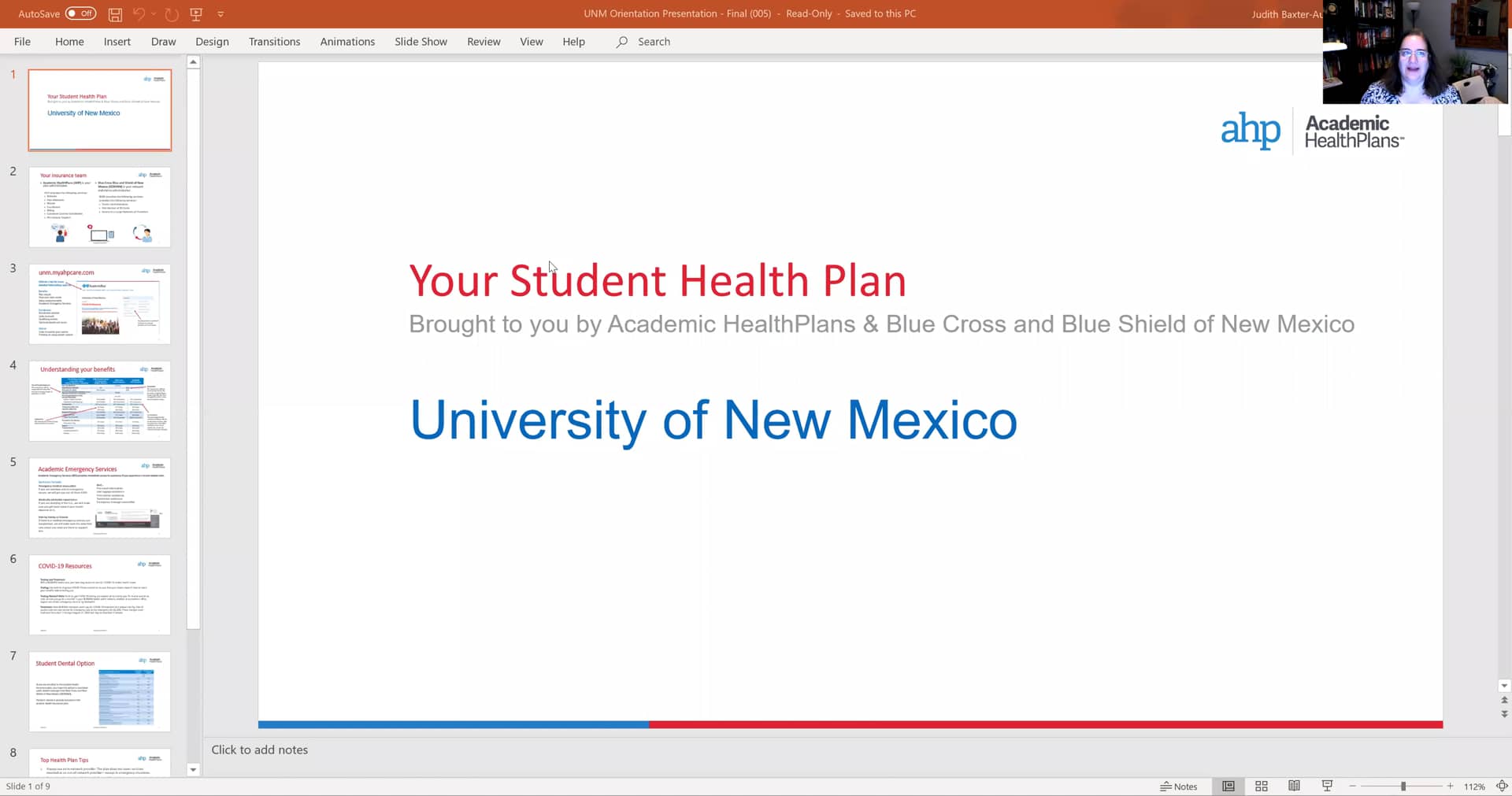 UNM Student Health Plan Presentation 2020-2021 on Vimeo