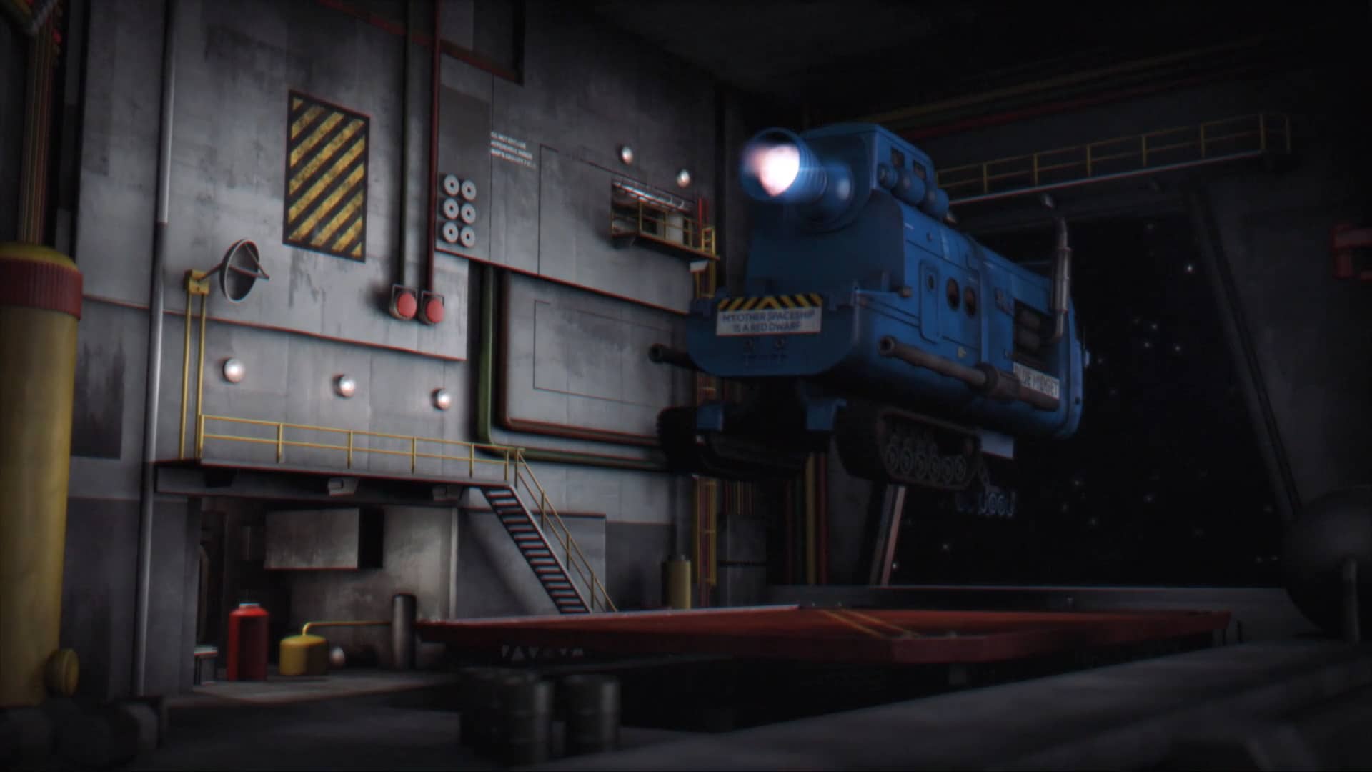 Red Dwarf: Blue Midget Ship Animation Test on Vimeo