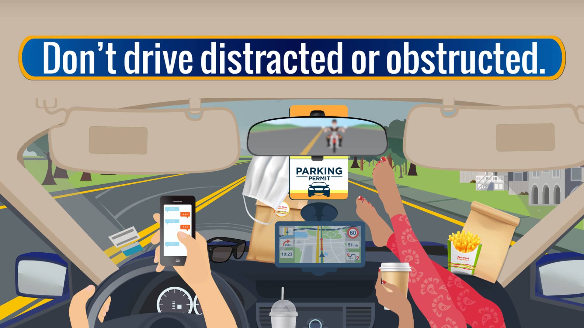 Distracted Driving - Obstructed View on Vimeo