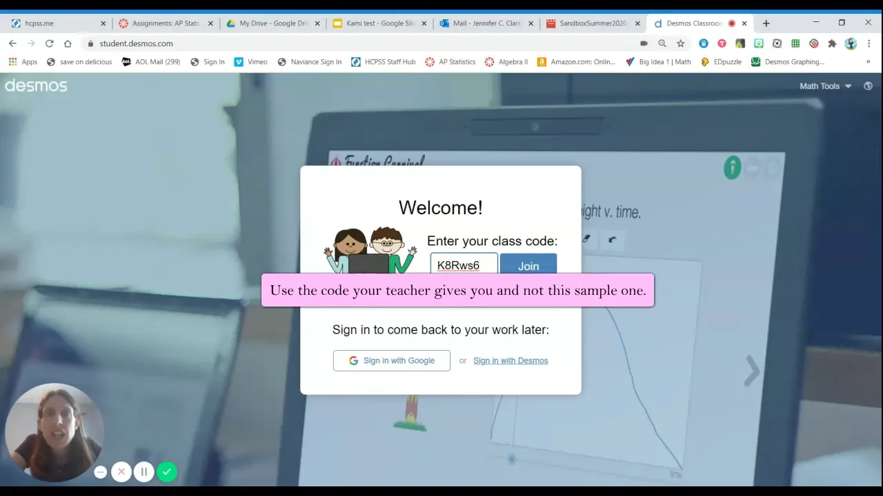 Desmos Classroom Activities - Student Beginner Video on Vimeo