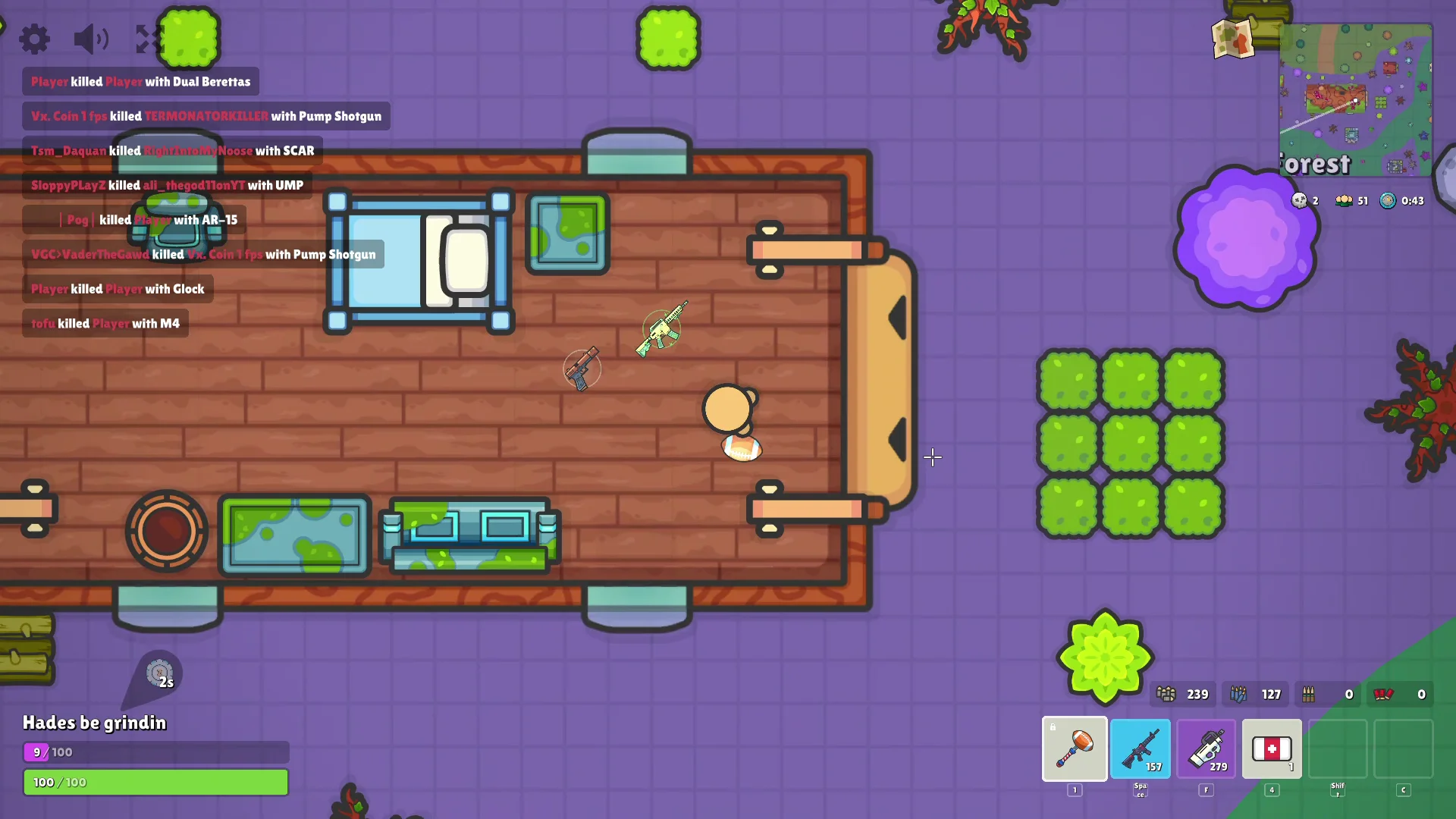 Zombs Royale - 100 Player 2D Real-Time Battle Royale - Google Chrome ...