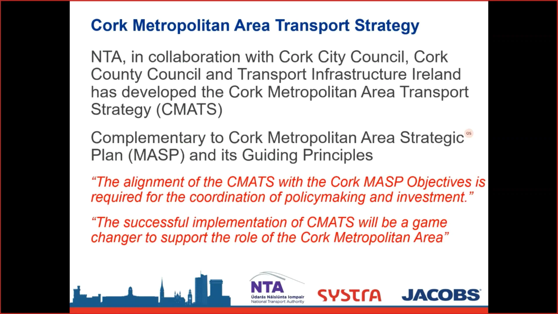 Owen Shinkwin, Webinar 2:Cork Metropolitan Area, Transport Strategy ...
