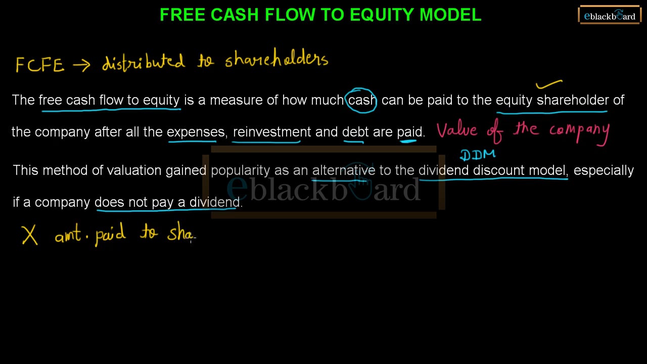 Free Cash Flow to Equity Model on Vimeo