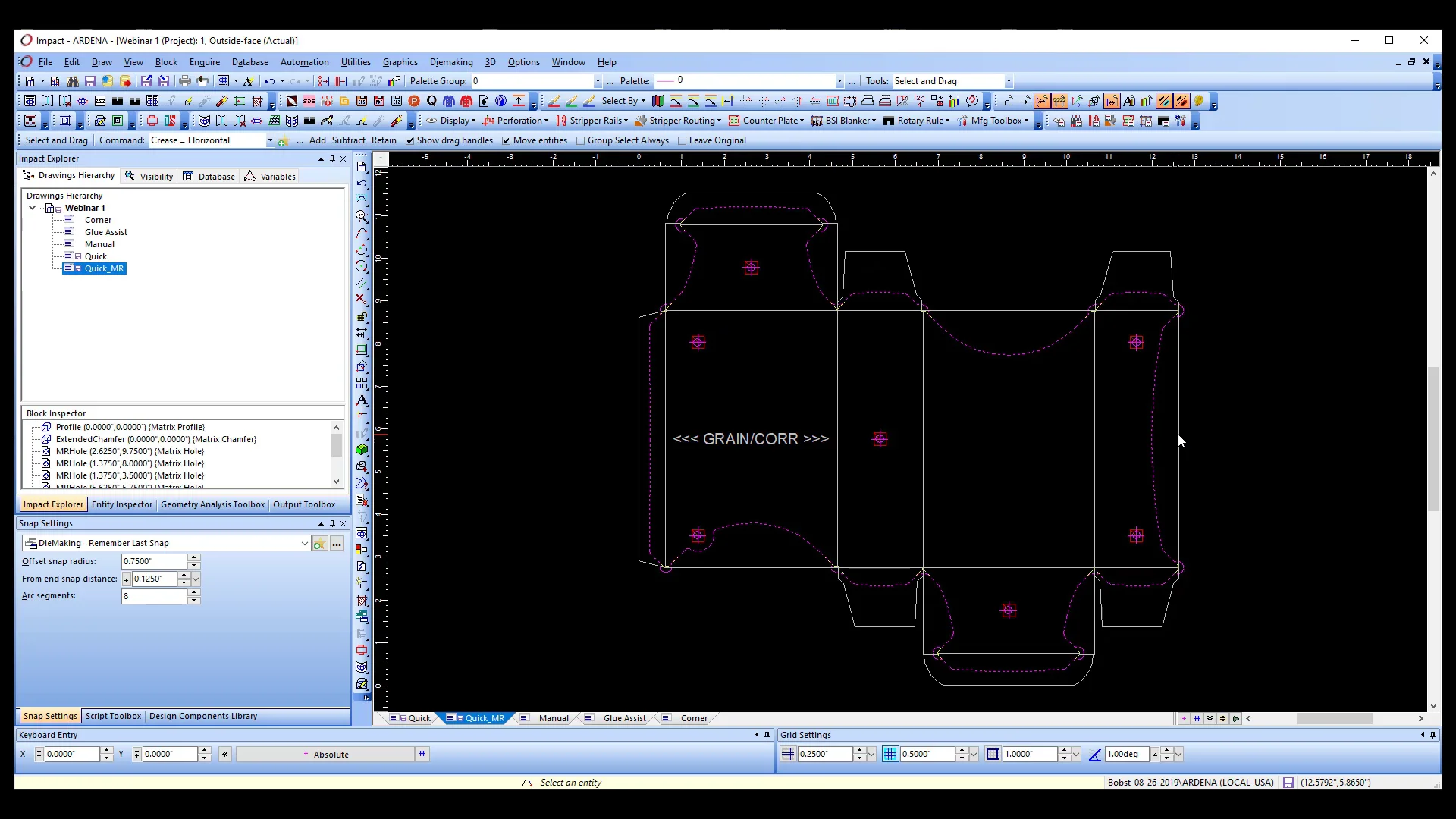 Impact CAD - Matrix Creator with Q and A