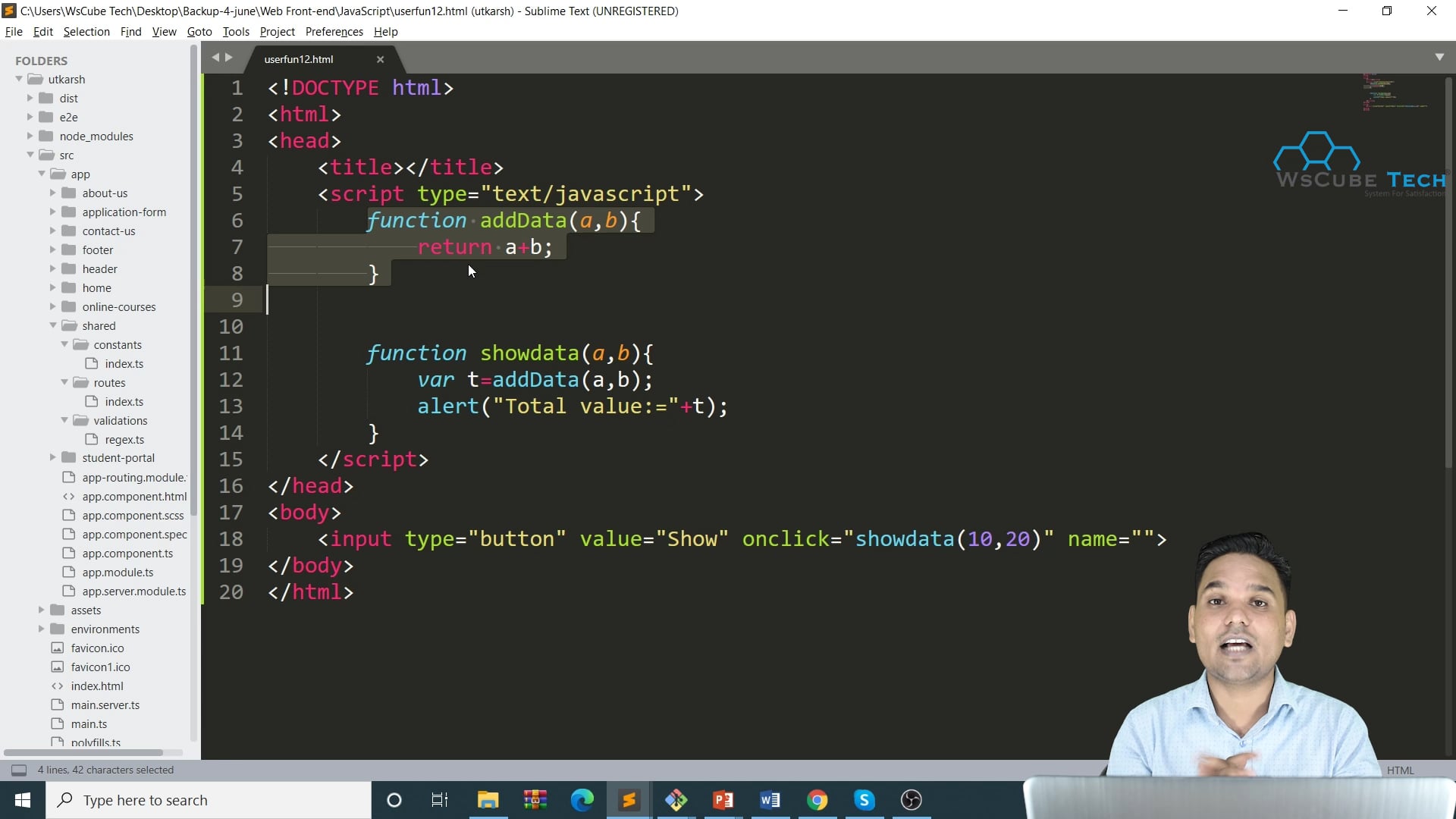 FE-JS-31 Return type Functions on Vimeo