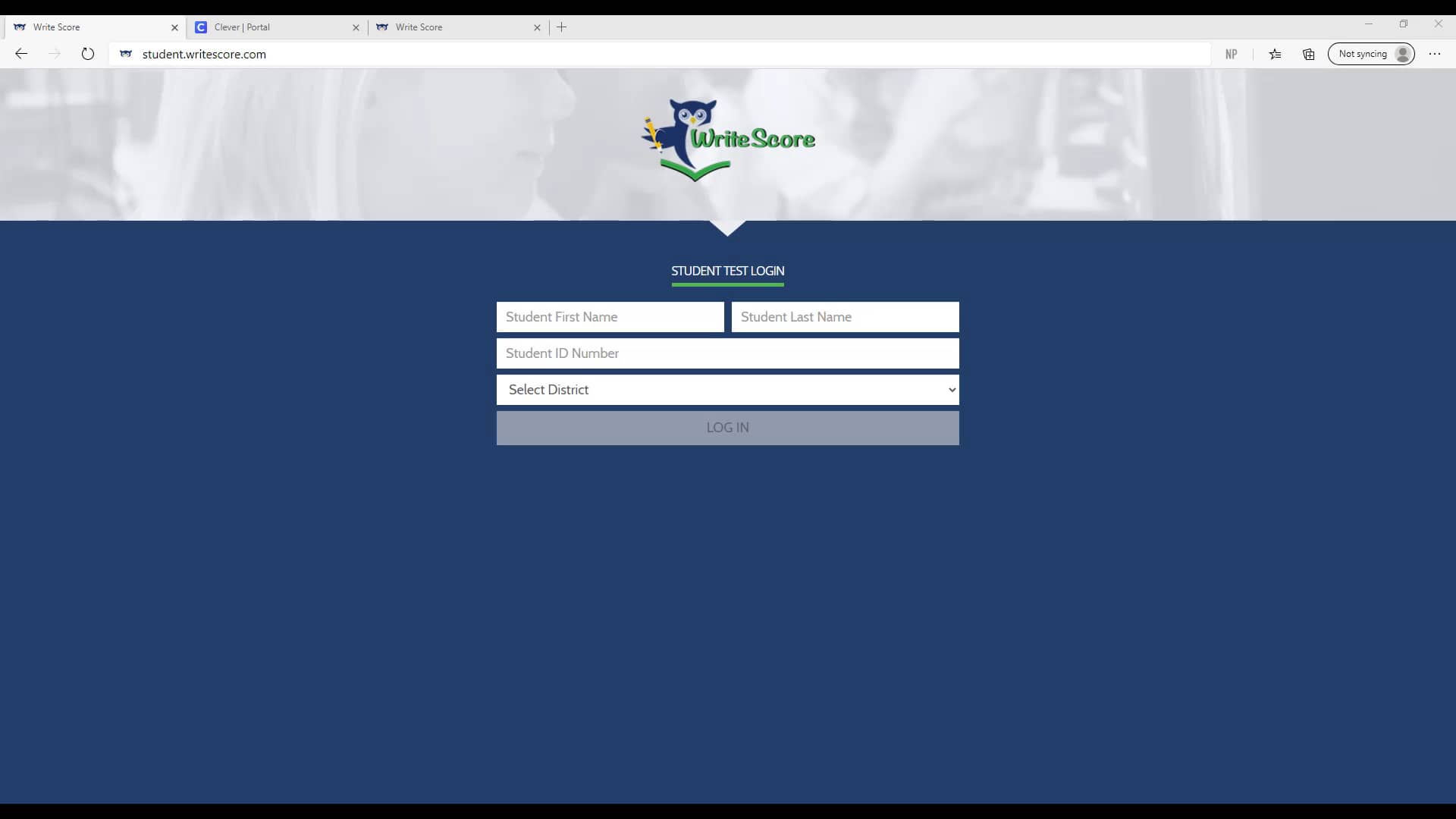 Instructions on how to take a Write Score Writing assessment on Vimeo