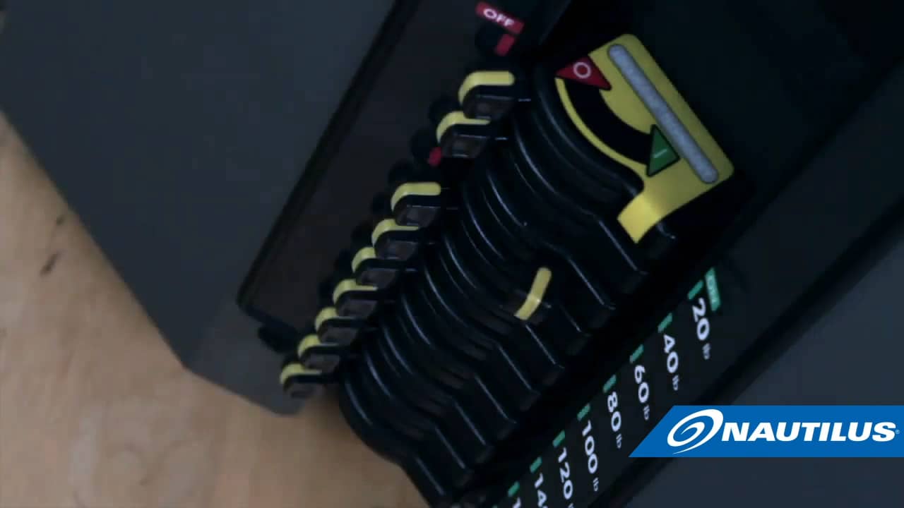 Nautilus Lock N Load Weight Selection on Vimeo