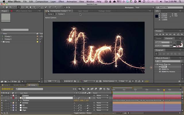 New Trapcode Particular Preset: "Sparkler" - Including Motion Sketch Tutorial on Vimeo