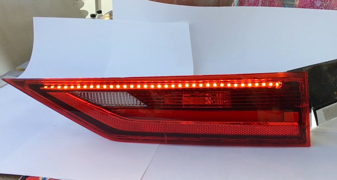 Led modified V90 rear lights on Vimeo