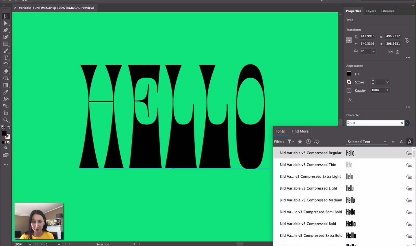 how-to-use-variable-fonts-in-illustrator-on-vimeo