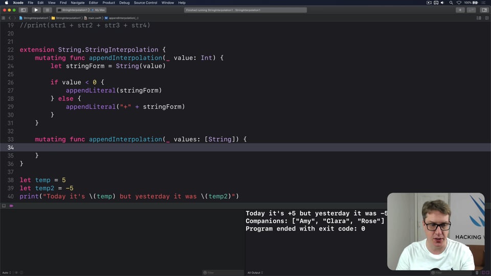 Advanced string interpolation, part one – Hacking with Swift+ Advanced string interpolation, part one – Hacking with Swift+