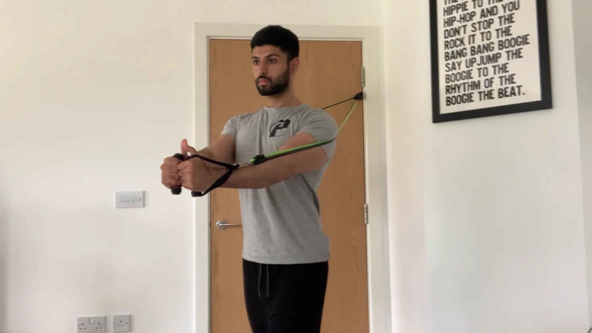 Resistance Band High Chest Flye on Vimeo