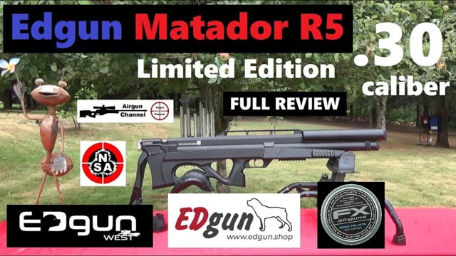EDGUN Matador R5M in .30 caliber (Full Review) 100 ft. lb. MOA Slug ...