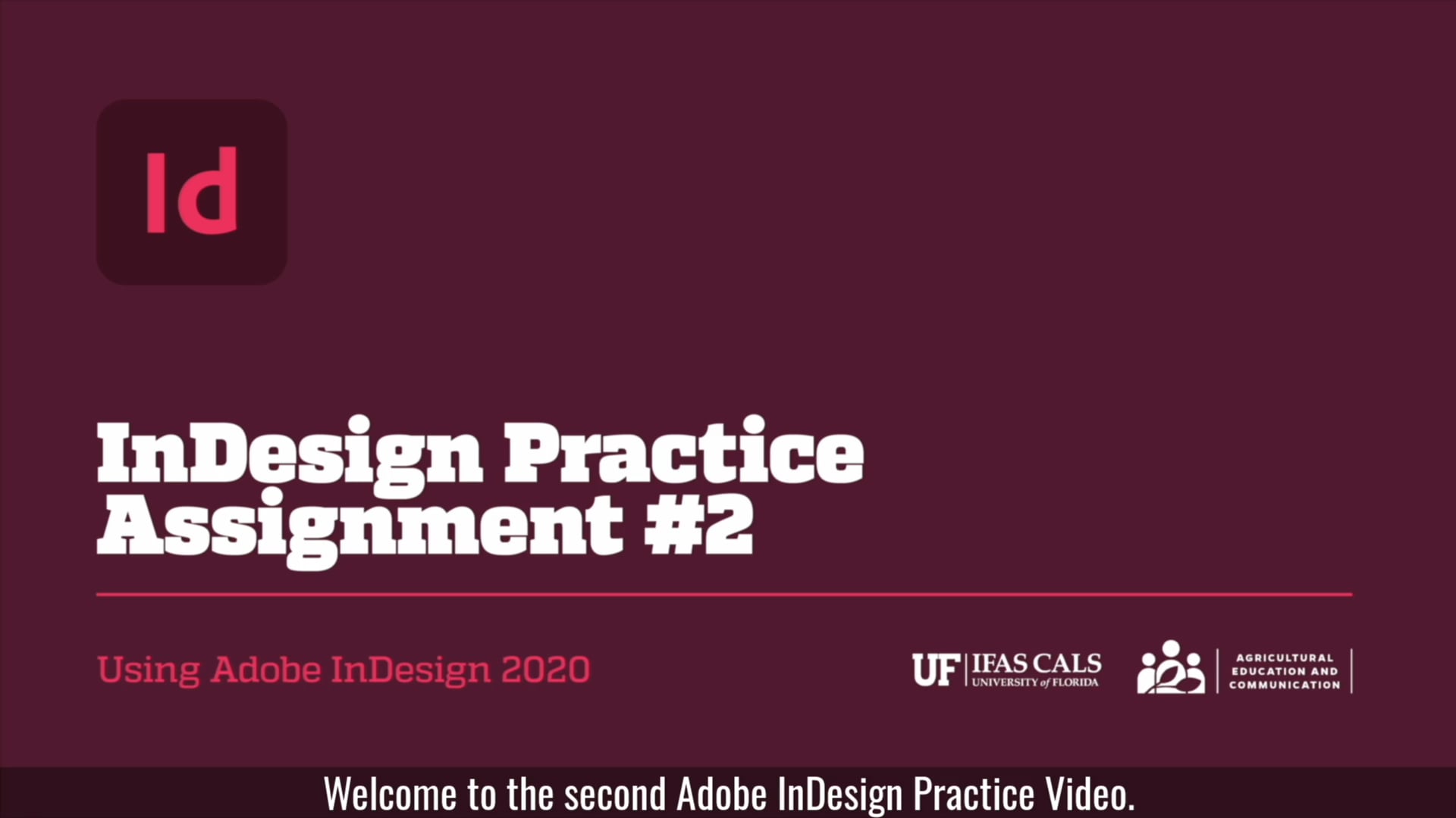 InDesign Practice Assignment #2 on Vimeo