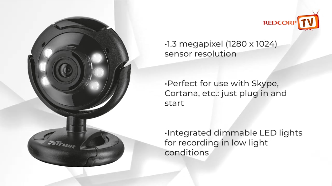 Trust SpotLight Pro Webcam with LED Lights on Vimeo