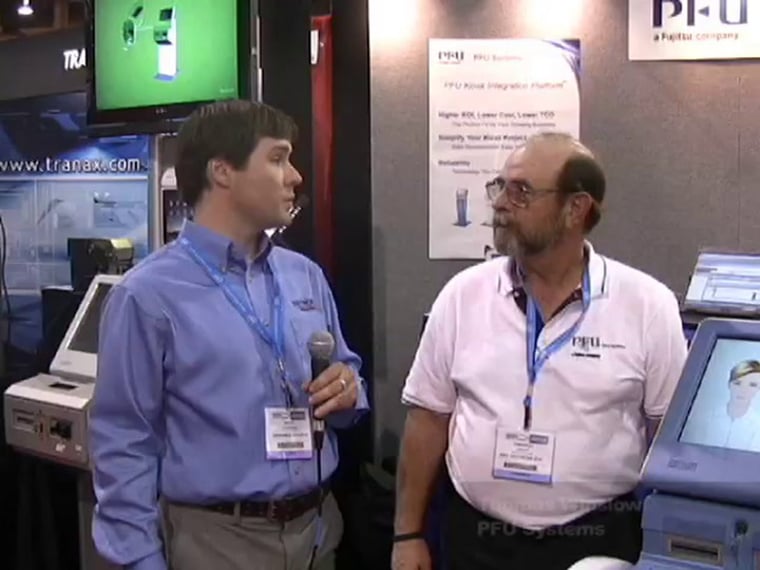 The PFU systems security check-in kiosk | Kiosk Marketplace