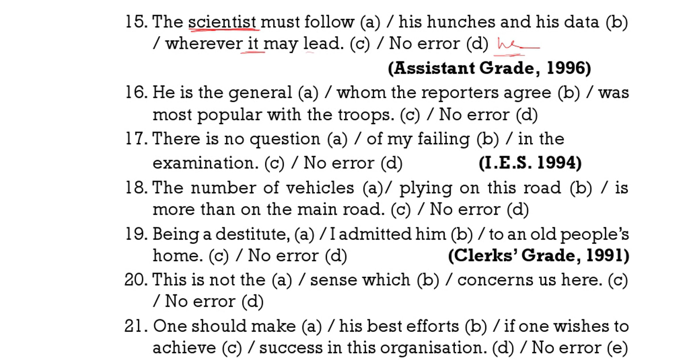 SPOTTING ERRORS PART-3