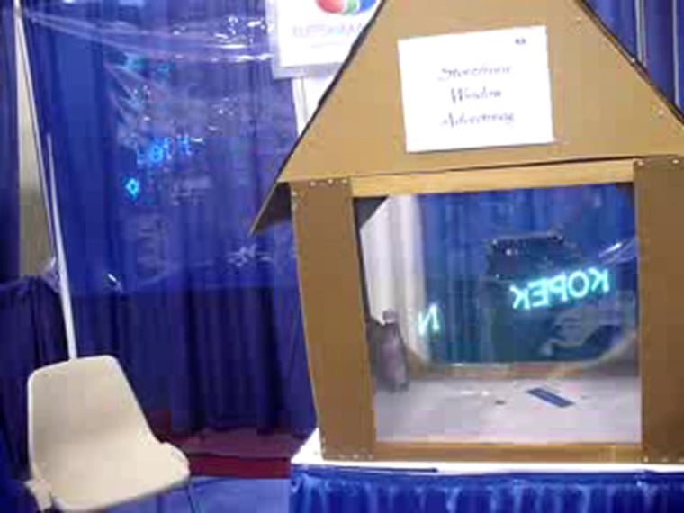 ISME 09: SuperImaging window ad demo | Retail Customer Experience