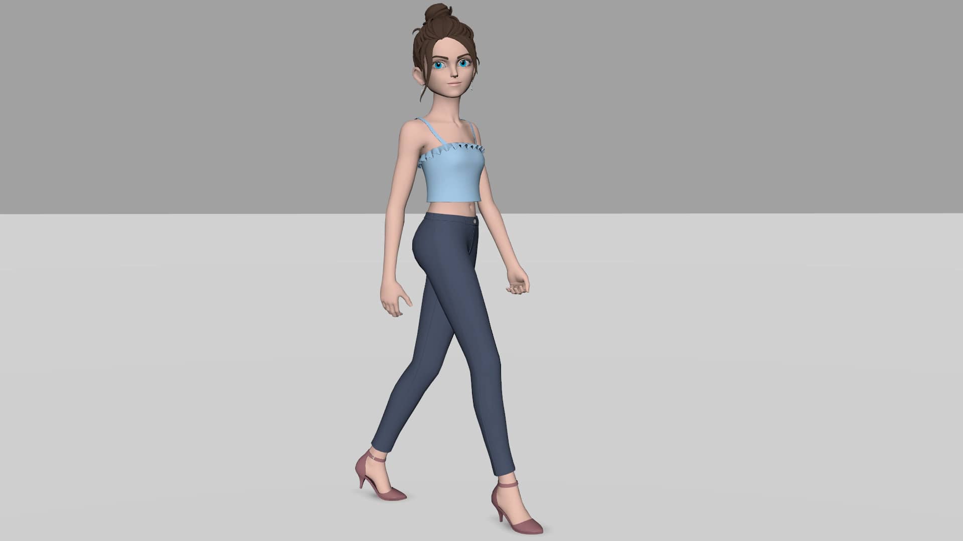 Neka Walk Animation. Rig by Characterrigs.com on Vimeo