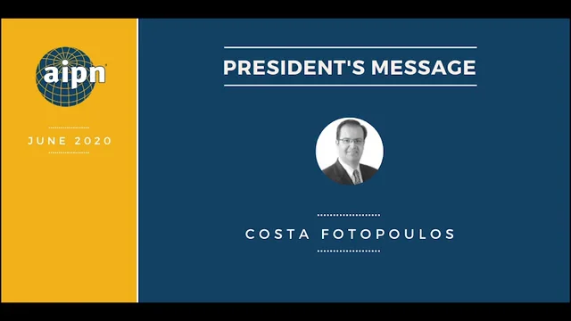 Incoming President's Message - June 2020