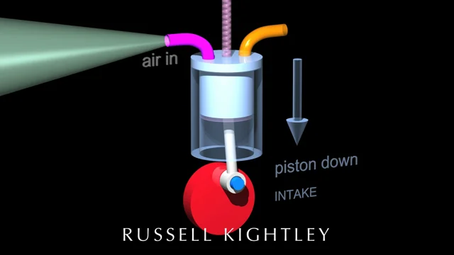 4 Stroke Diesel Engine Animation