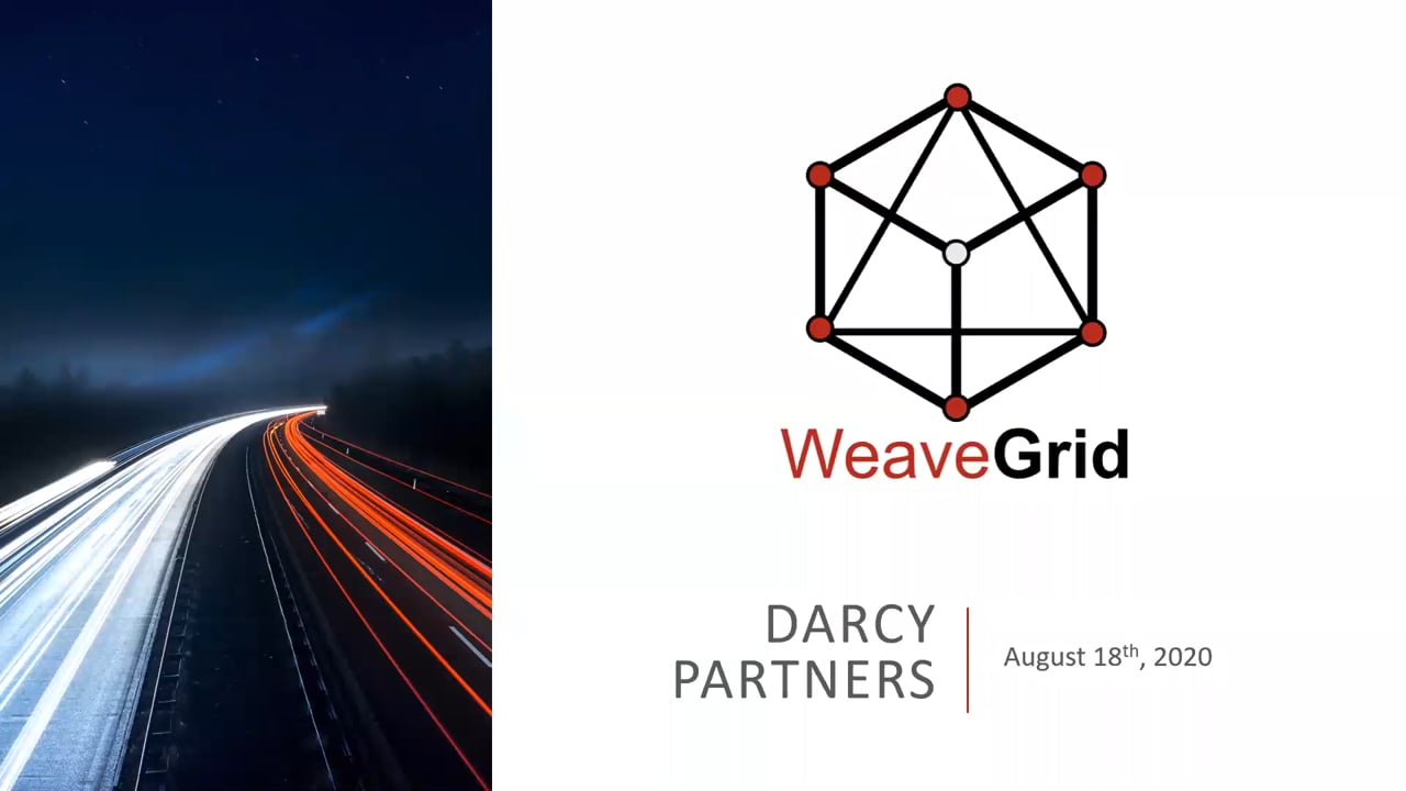 Weave Grid - Forum Presentation Video: Vehicle Grid Integration | Darcy ...