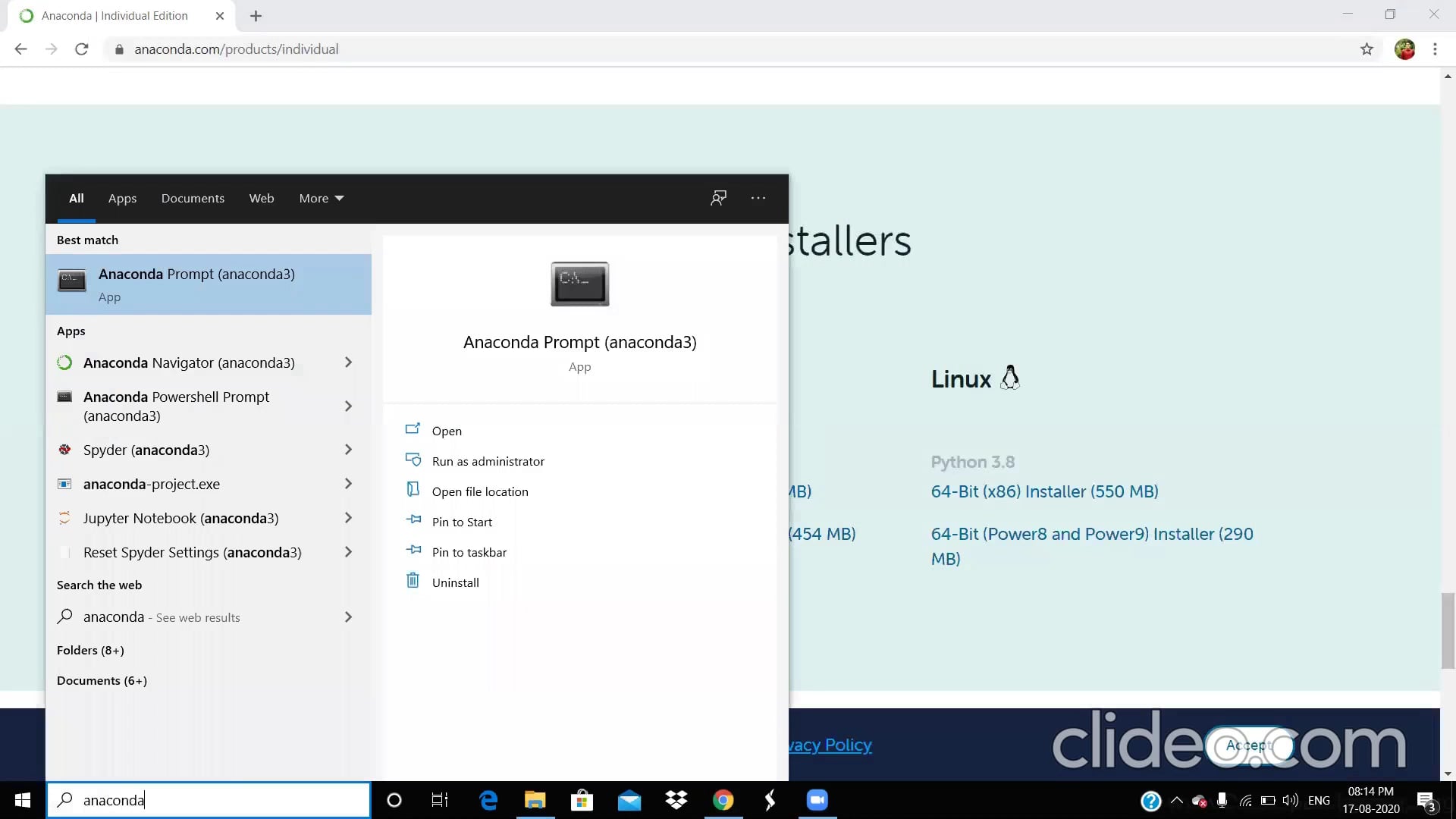 How to install python? on Vimeo