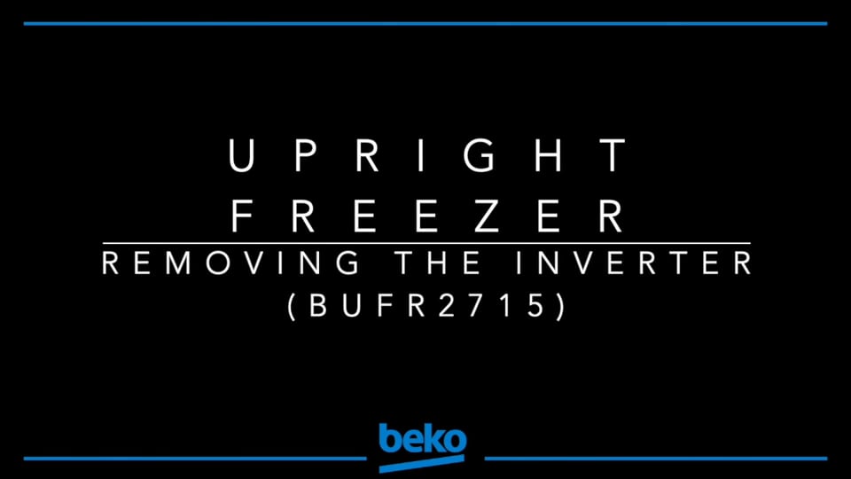 Beko Technical Training Videos - Upright Freezer - Removing the ...
