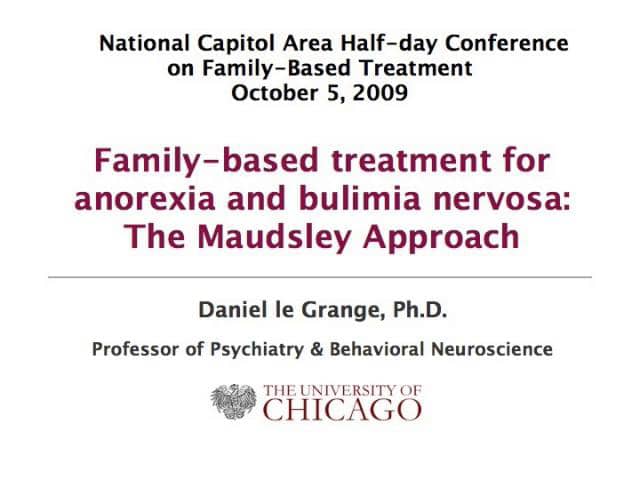 Family-based treatment for anorexia and bulimia nervosa: The Maudsley ...
