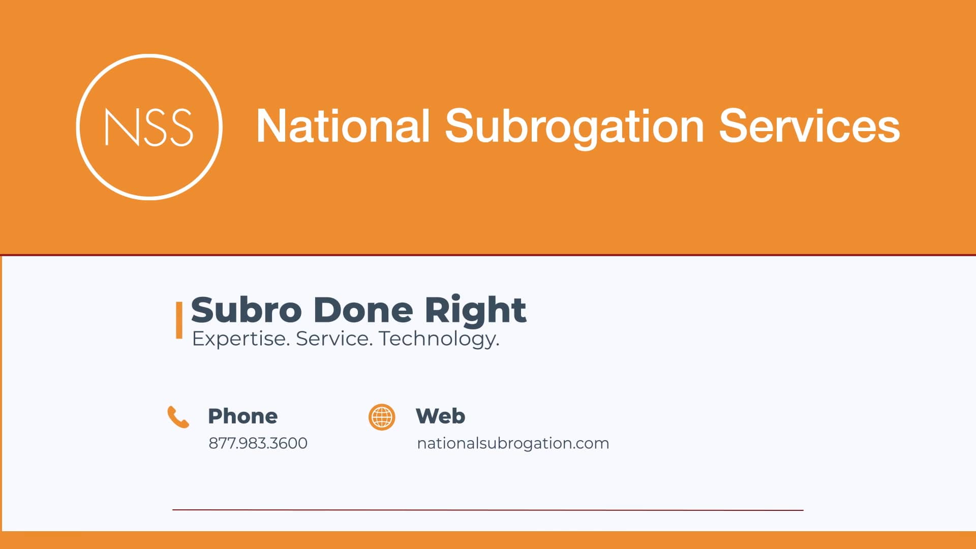 National Subrogation Services - Subro Done Right on Vimeo