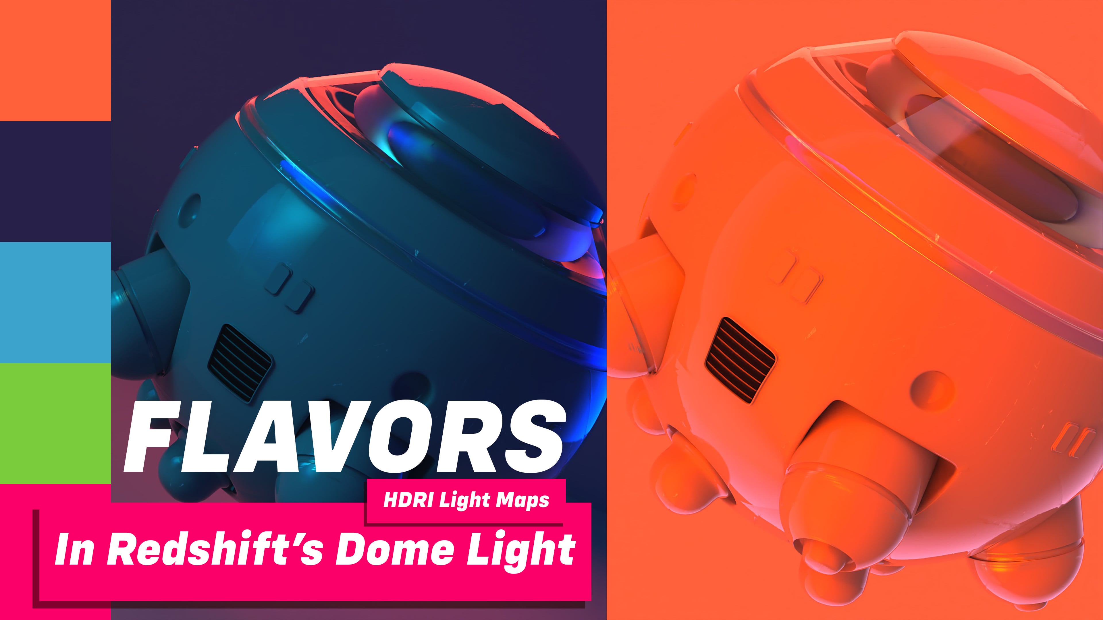 Using HDRI EXR light maps in Cinema 4D and Redshift Dome Light on Vimeo