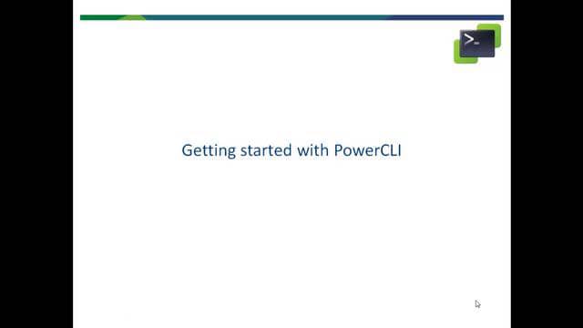 Getting started with PowerCLI on Vimeo