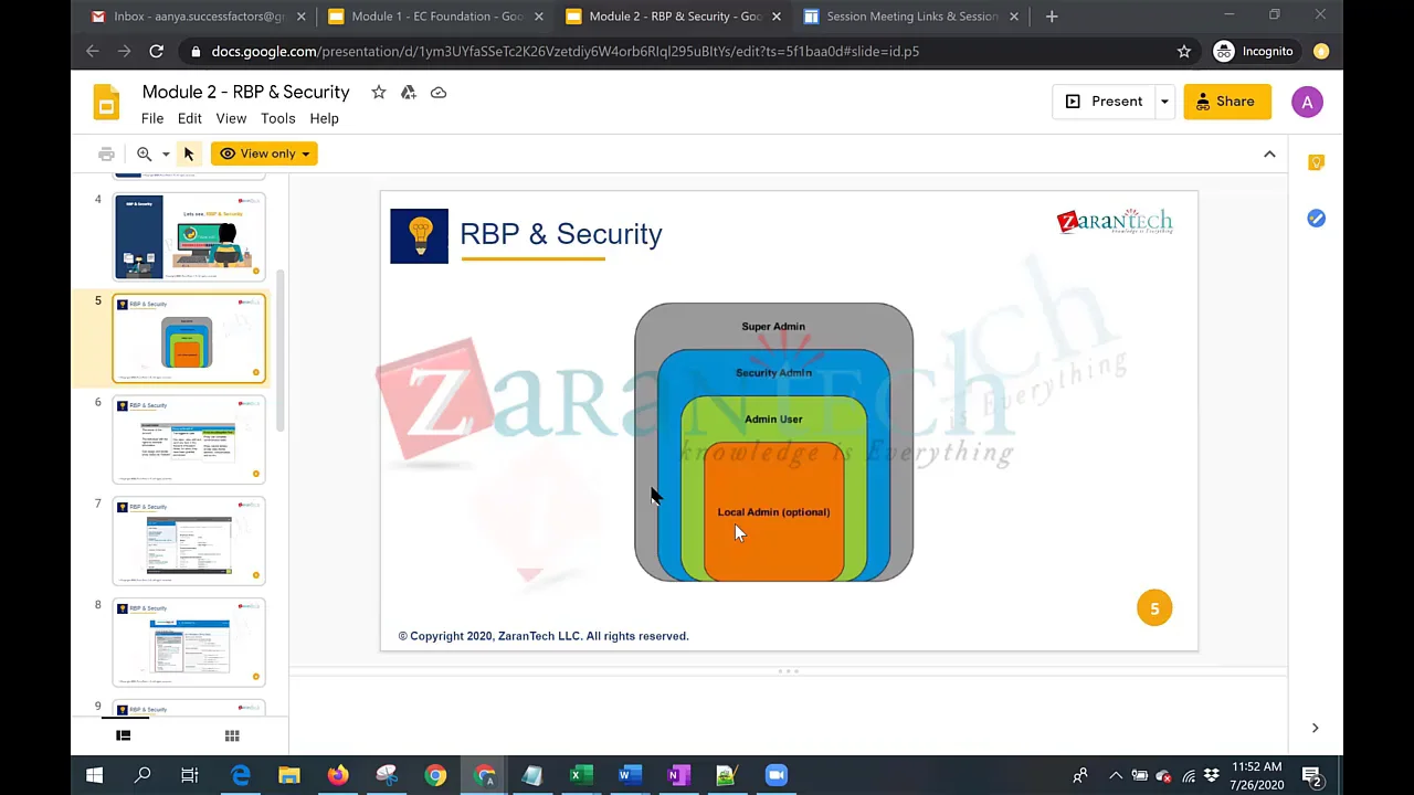 RBP and Security - SAP SuccessFactors Training