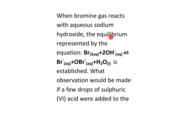 When Bromine Gas Reacts With Aqueous Sodium Hydroxide, The, 57% OFF