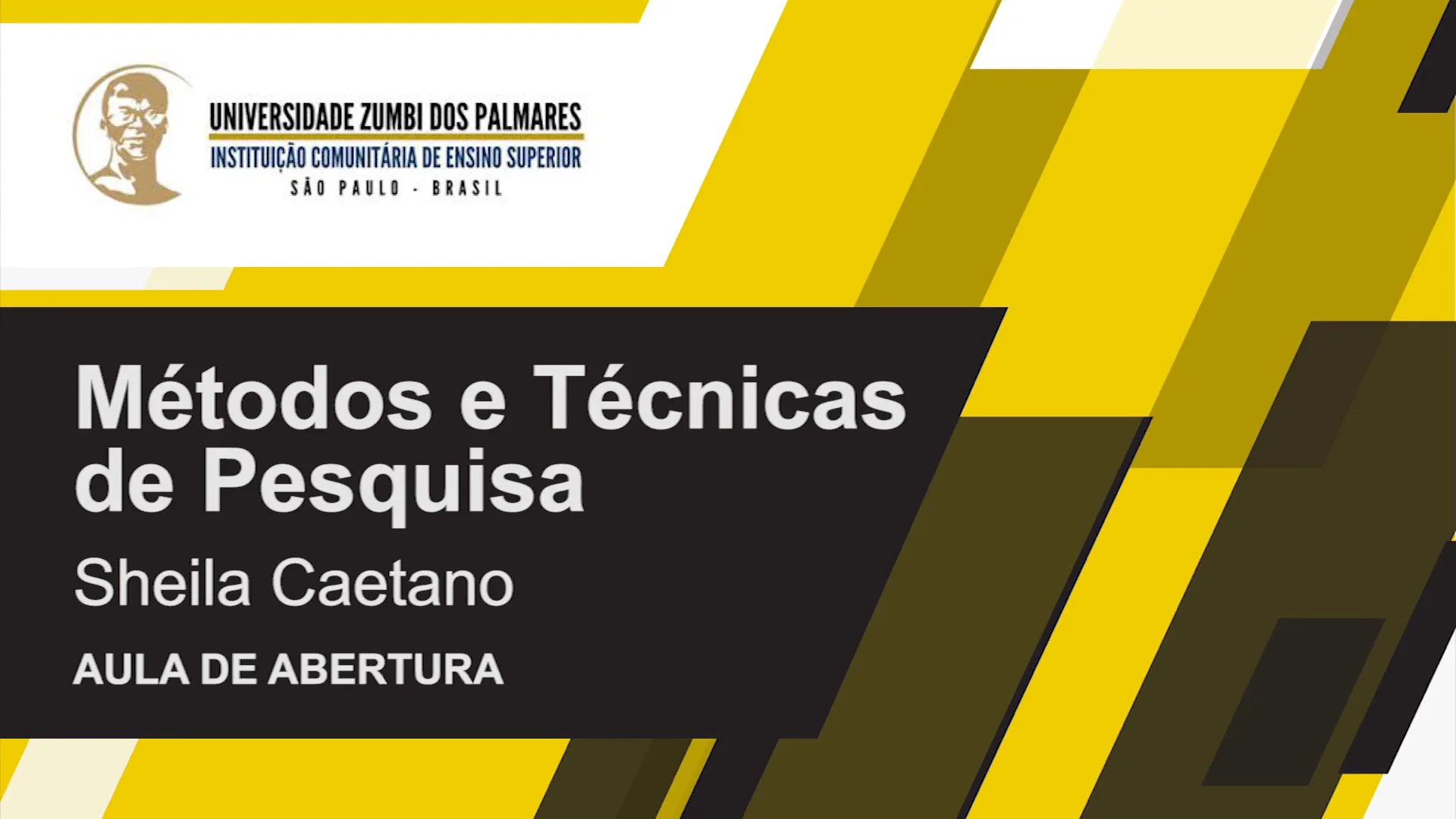 Métodos e Técnicas de Pesquisa - Sheila Caetano - aula de abertura on Vimeo