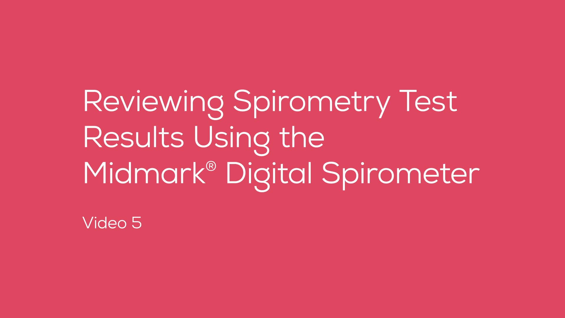 Reviewing Spirometry Test Results Using the Midmark® Digital Spirometer ...