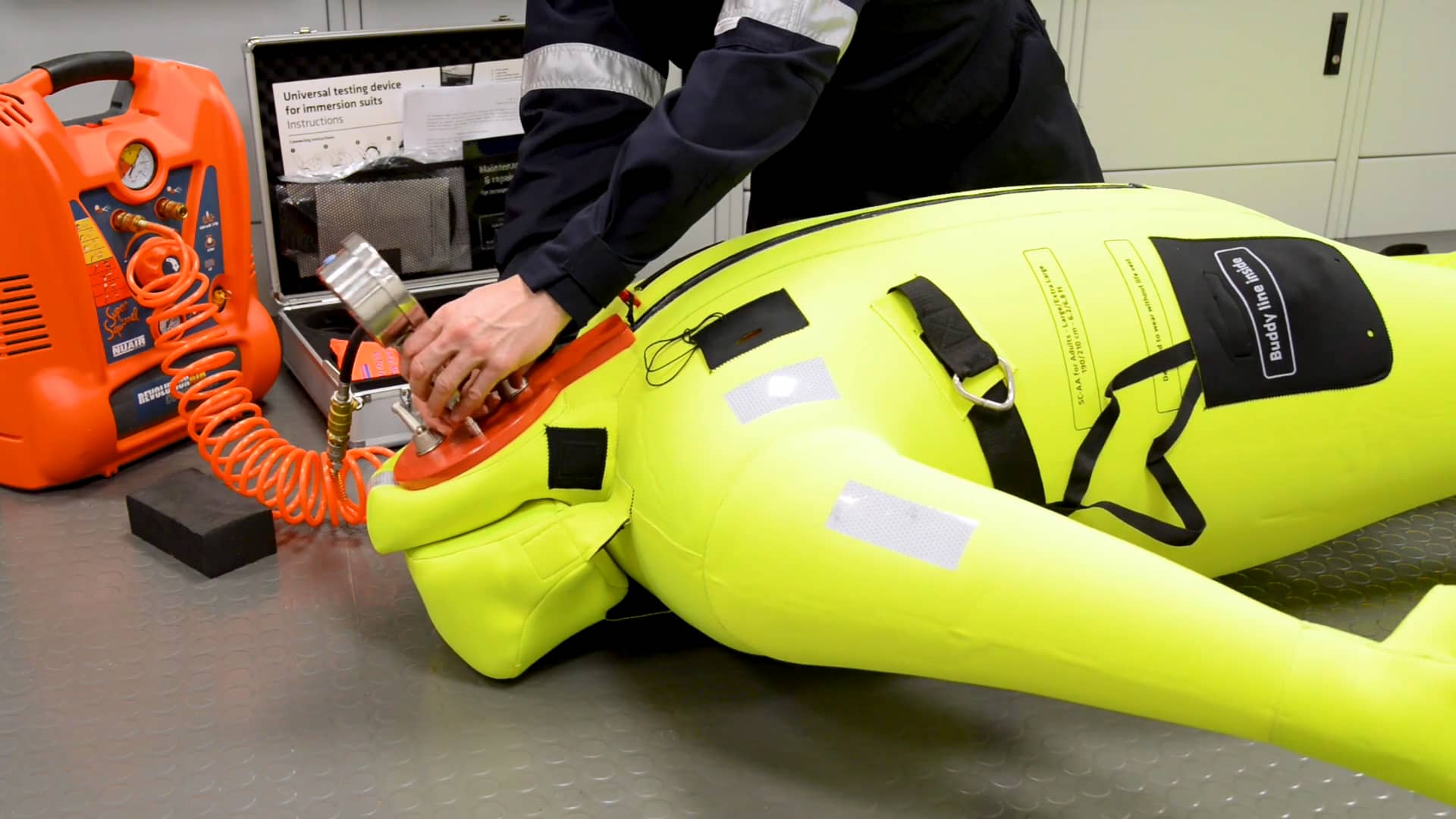 Scandia Gear | Immersion Suit - Testing & Maintenance on Vimeo